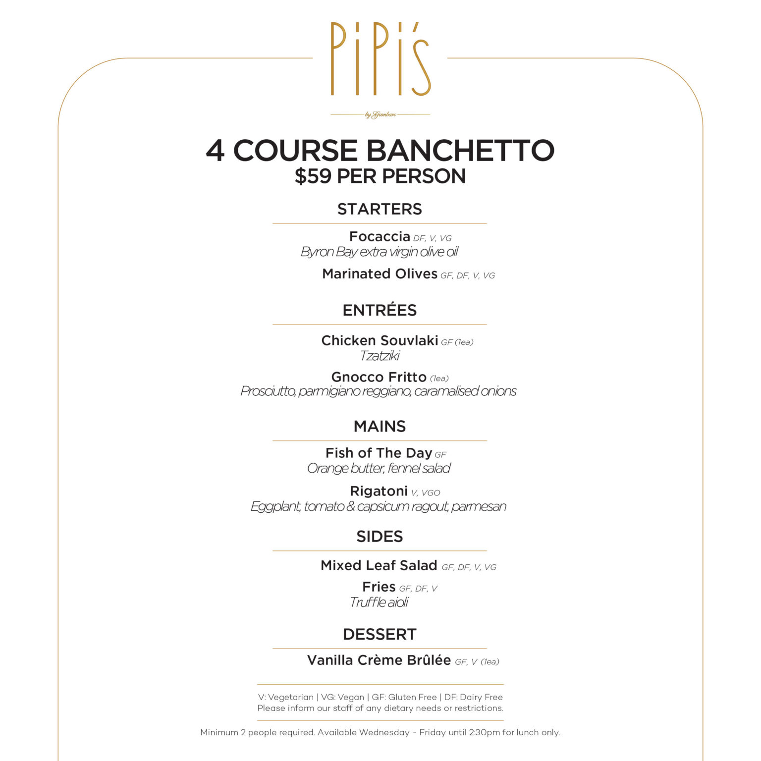 What’s On – Pipi's Restaurant